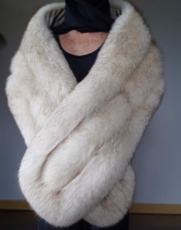 Blue Fox Stole - Mano Swartz Furs